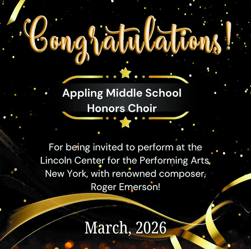 Appling Middle School Honors Choir is headed to New York City – The Bartlett Express